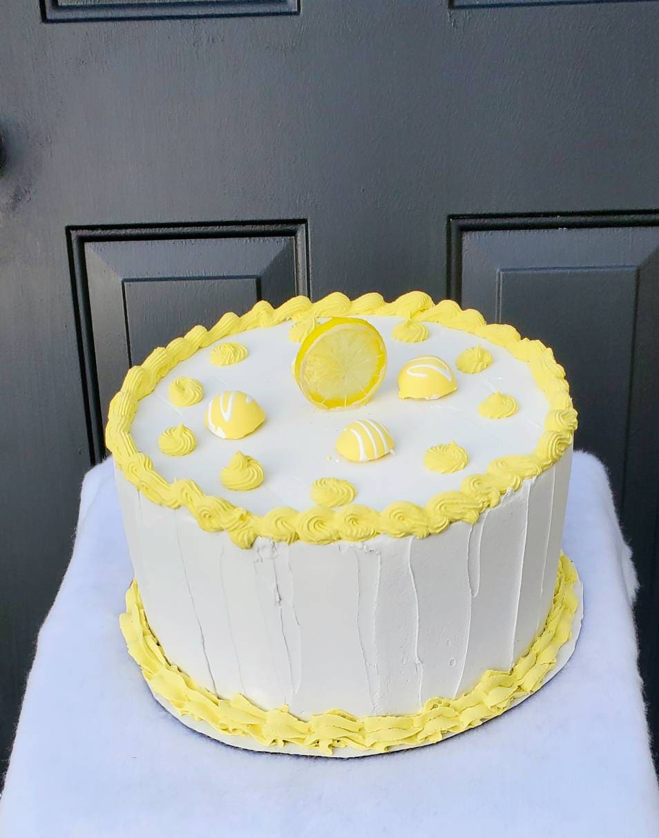 Fake Lemon Cake Centerpiece, Fake Bake Cake, Fake Deserts, Table Top ...