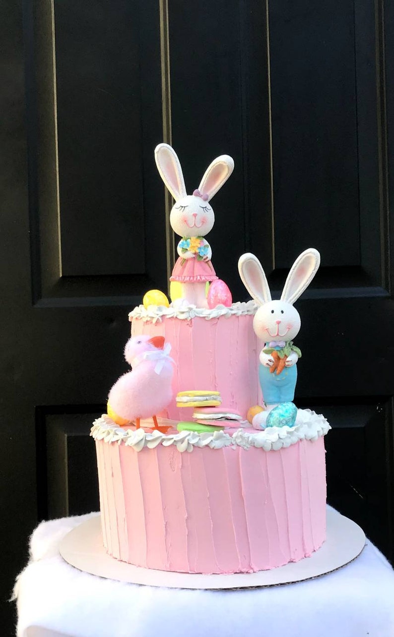 Fake Bake Cake Easter Decor Easter Decorations Easter Cake | Etsy