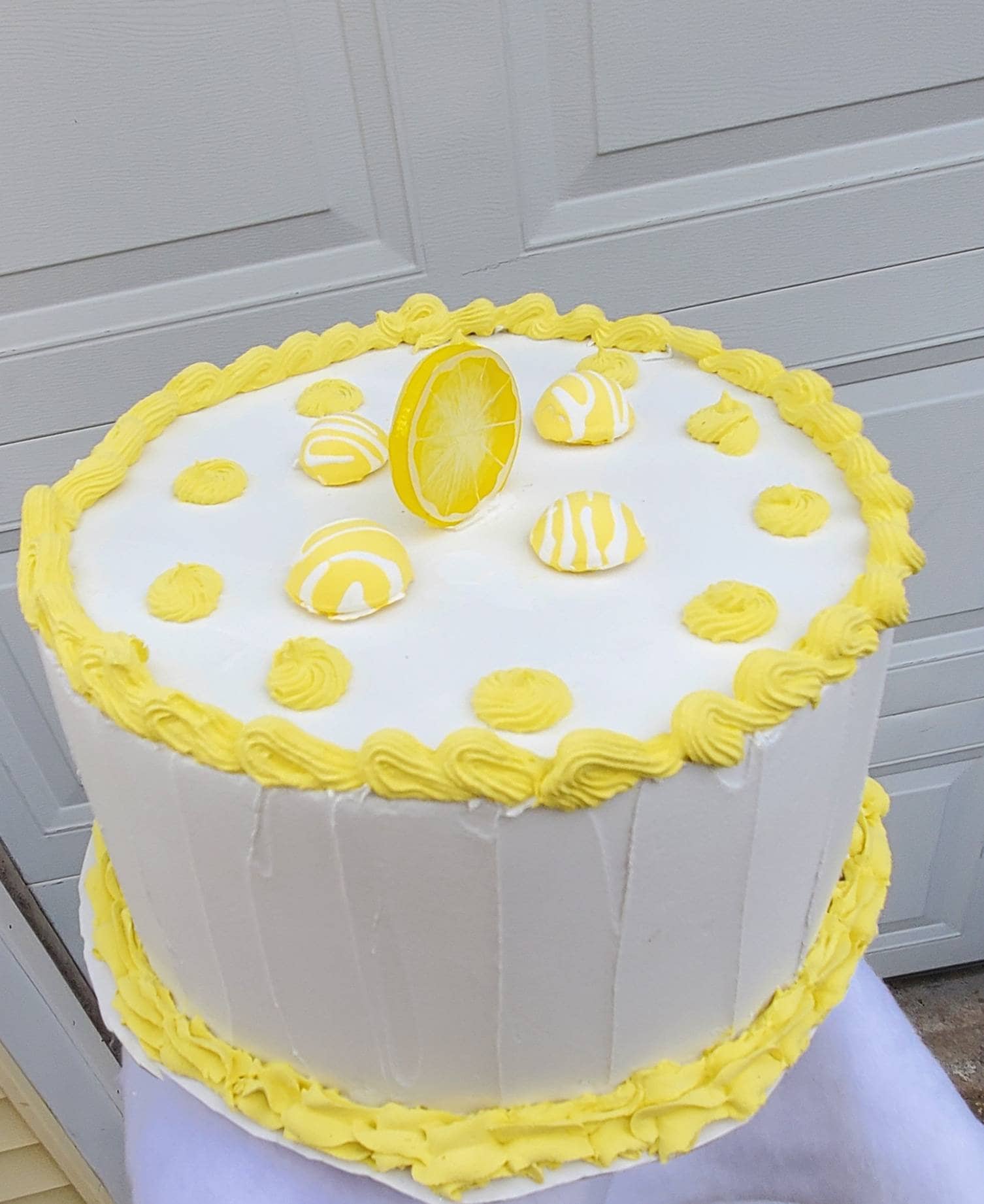 Fake Lemon Cake Centerpiece, Fake Bake Cake, Fake Deserts, Table Top ...