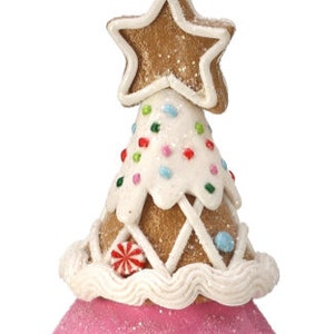 13 Clay Dough Gingerbread Ice Cream Cone Candy Tree, Wreath Attachment ...