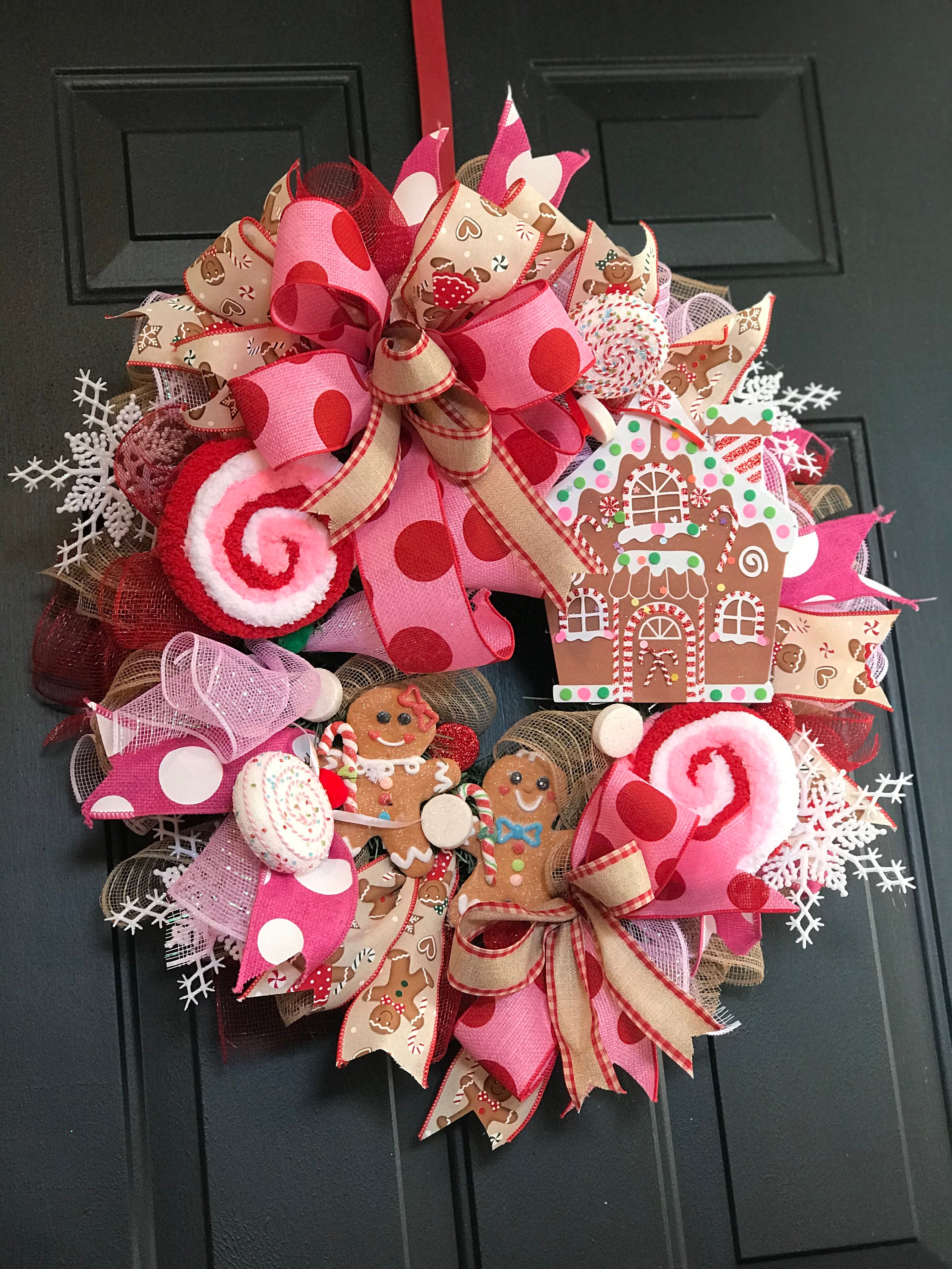 Sparkling Fun Wreath Gingerbread Man Wreath Gingerbread | Etsy