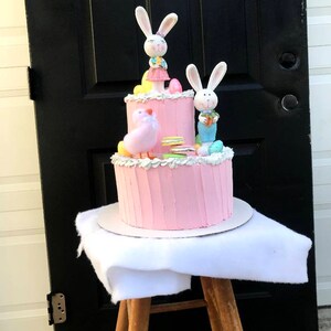 Fake Bake Cake Easter Decor Easter Decorations Easter Cake | Etsy