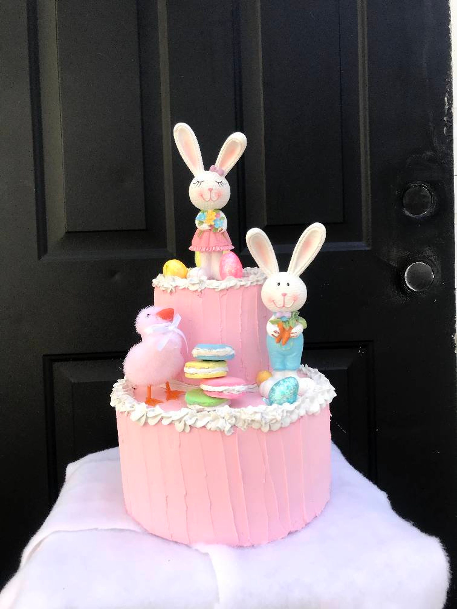 Fake Bake Cake Easter Decor Easter Decorations Easter Cake | Etsy