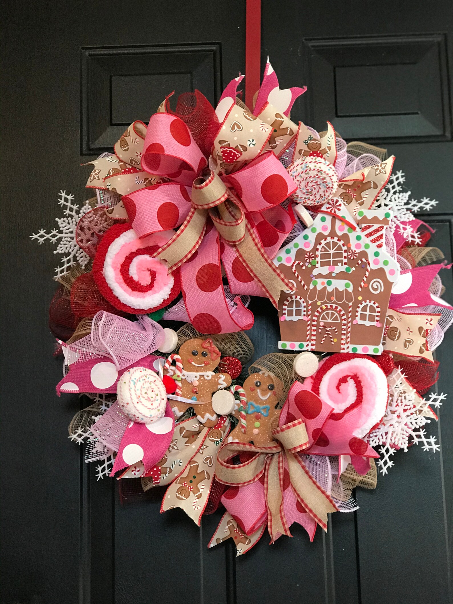 Sparkling Fun Wreath Gingerbread Man Wreath Gingerbread | Etsy