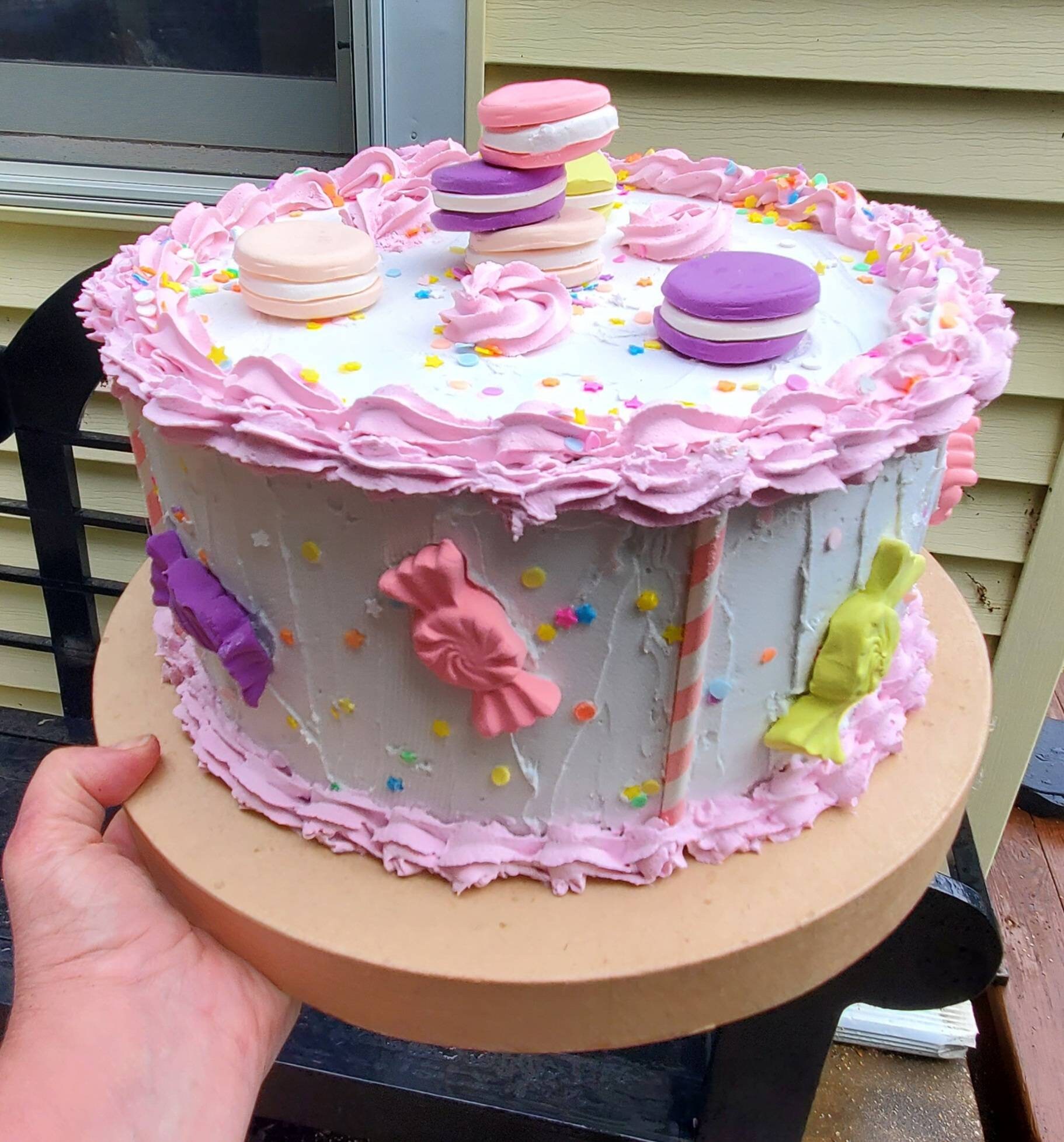 Fake cake centerpiece fake bake cake fake deserts Table top | Etsy