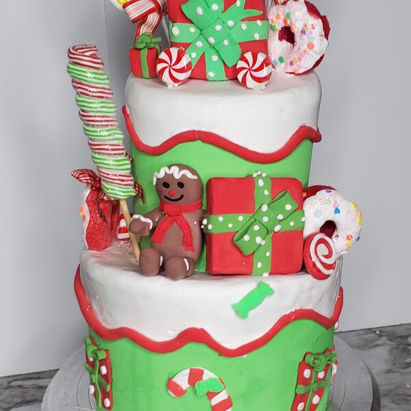 Fake Christmas Cake - Etsy