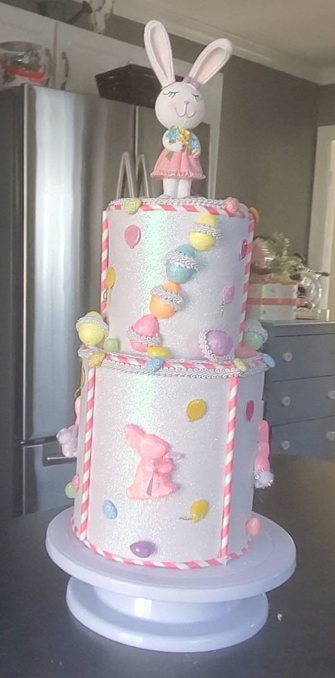 Fake Bake Cake, Easter Decor, Easter Decorations, Easter Cake, Easter ...