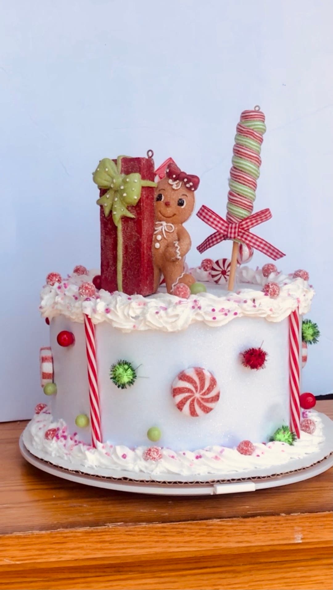 Fake Cake Christmas Cake Gingerbread Cake Fake Bake - Etsy