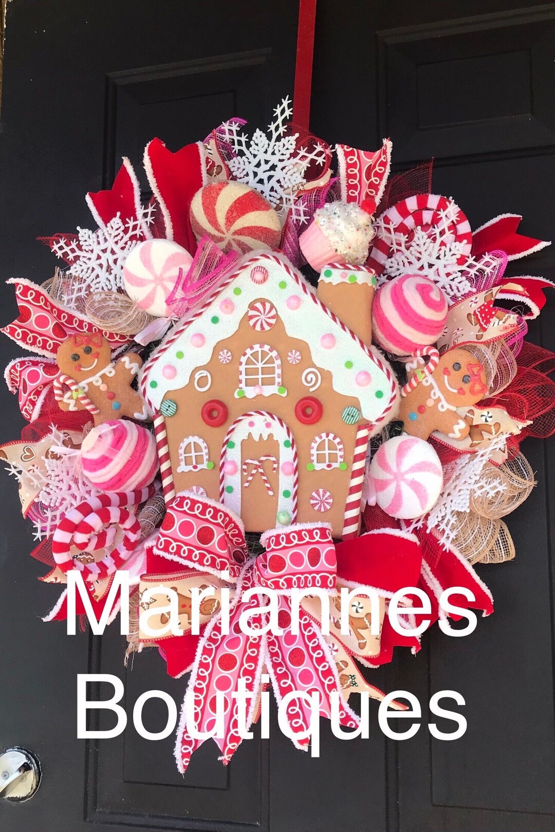 Gingerbread Wreath, Gingerbread Christmas Wreath, Gingerbread Man ...