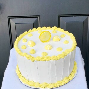 Fake Lemon Cake Centerpiece, Fake Bake Cake, Fake Deserts, Table Top ...