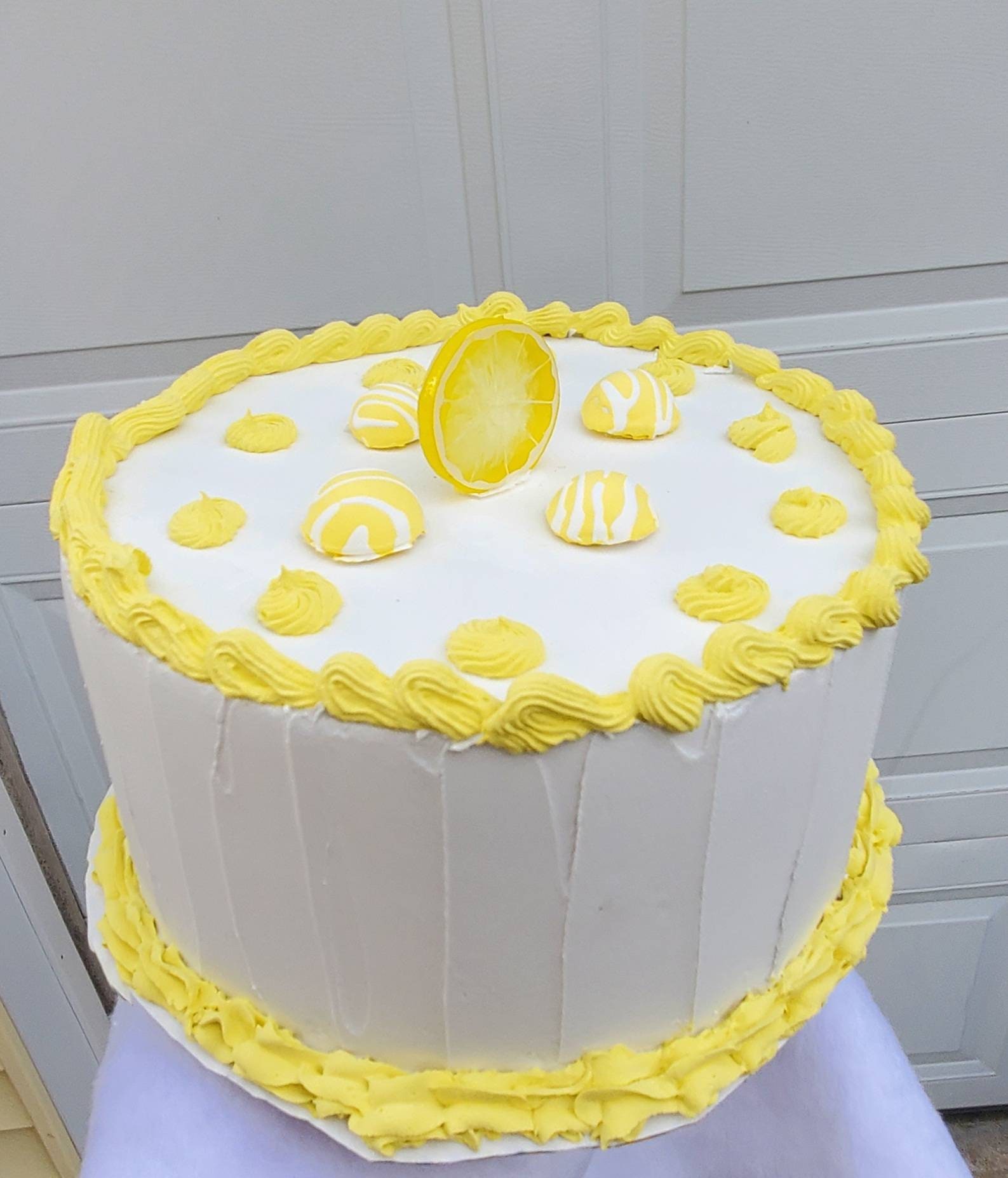 Fake Lemon Cake Centerpiece, Fake Bake Cake, Fake Deserts, Table Top ...