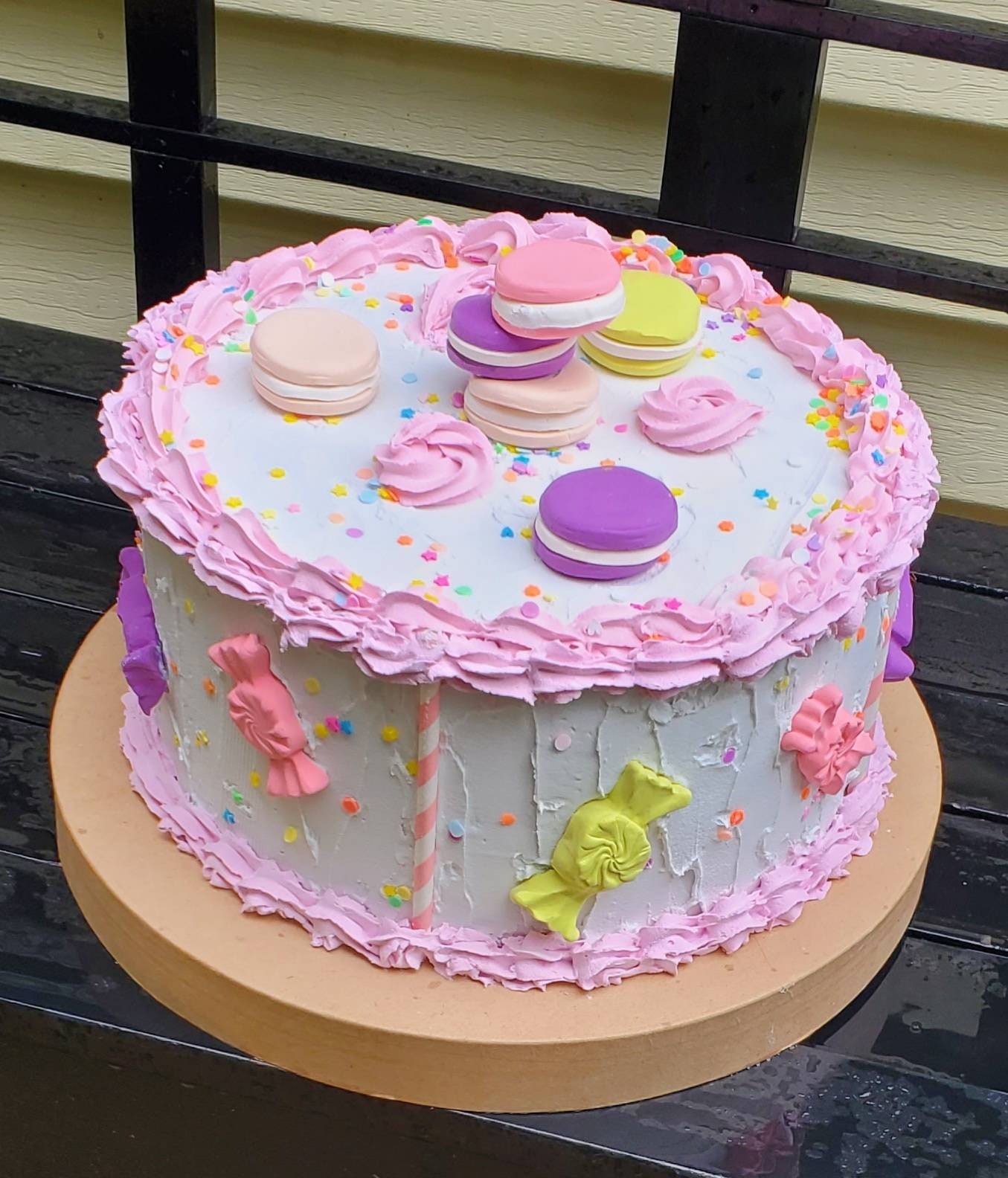 Fake cake centerpiece fake bake cake fake deserts Table top | Etsy