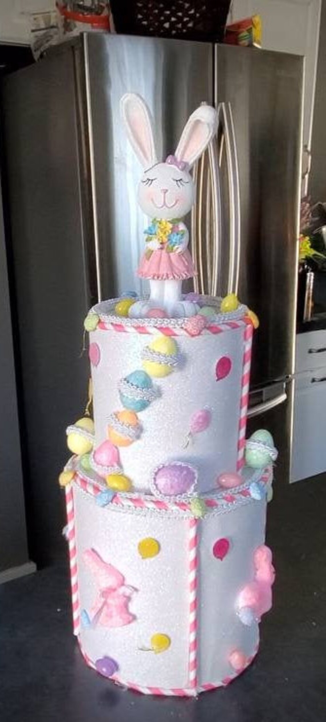 Fake Bake Cake, Easter Decor, Easter Decorations, Easter Cake, Easter ...