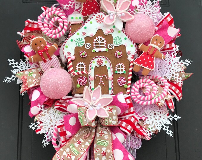 Gingerbread Wreath, Gingerbread Christmas Wreath, Gingerbread Man ...
