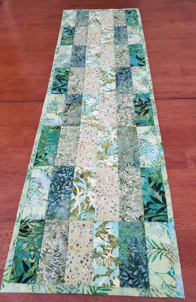 PDF Pattern: Modern Quilted Batik Table Runner - Etsy Australia