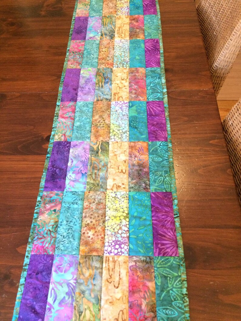 PDF Pattern: Modern Quilted Batik Table Runner - Etsy