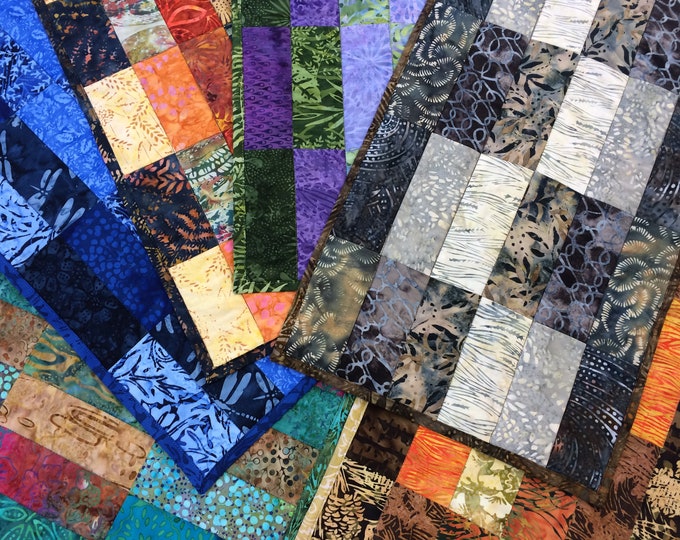 PDF Pattern: Modern Quilted Batik Table Runner - Etsy