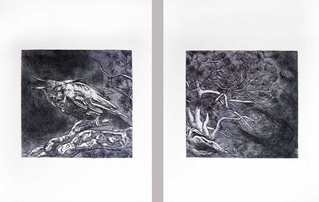 Crow Artwork Affordable Wall Decor Wildlife Art Crow Prints Limited ...