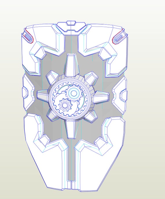 Brigitte Overwatch Mechanic Cosplay Shield Skin Pepakura and | Etsy