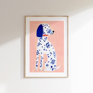 16x20 Dalmation Art Print / Spotted Dog Print / Fun Dog Art / Cute Dog ...