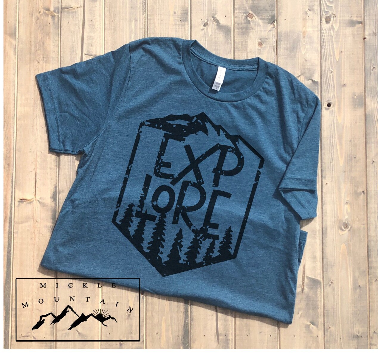 Explore Mountain Tee Adventure T-shirt | Etsy