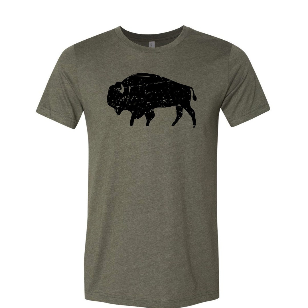 Bison Shirt, Outdoors Shirt, Boho Shirt, the Great Outdoors, Wild Bison ...