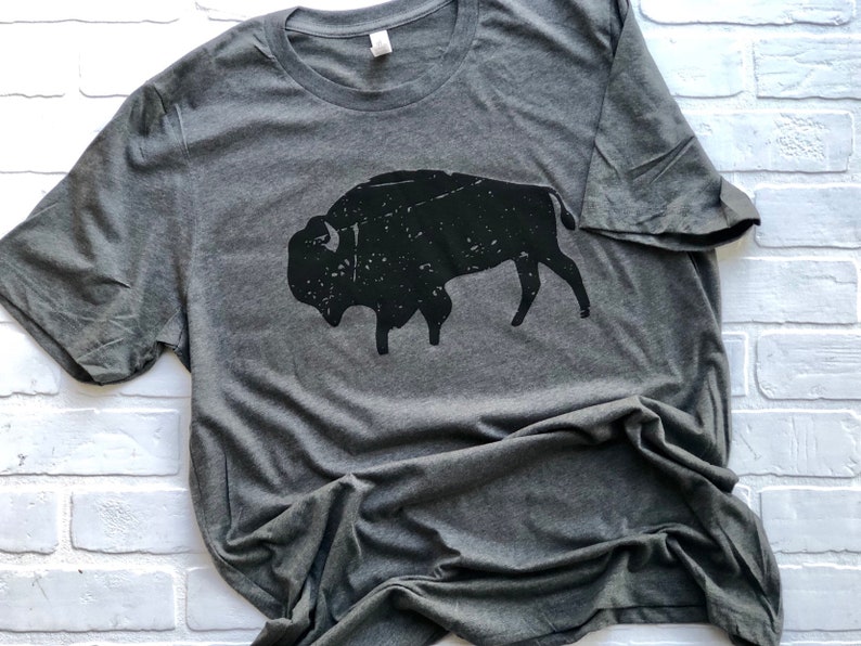 Bison Shirt Outdoors Shirt Boho Shirt the Great Outdoors - Etsy