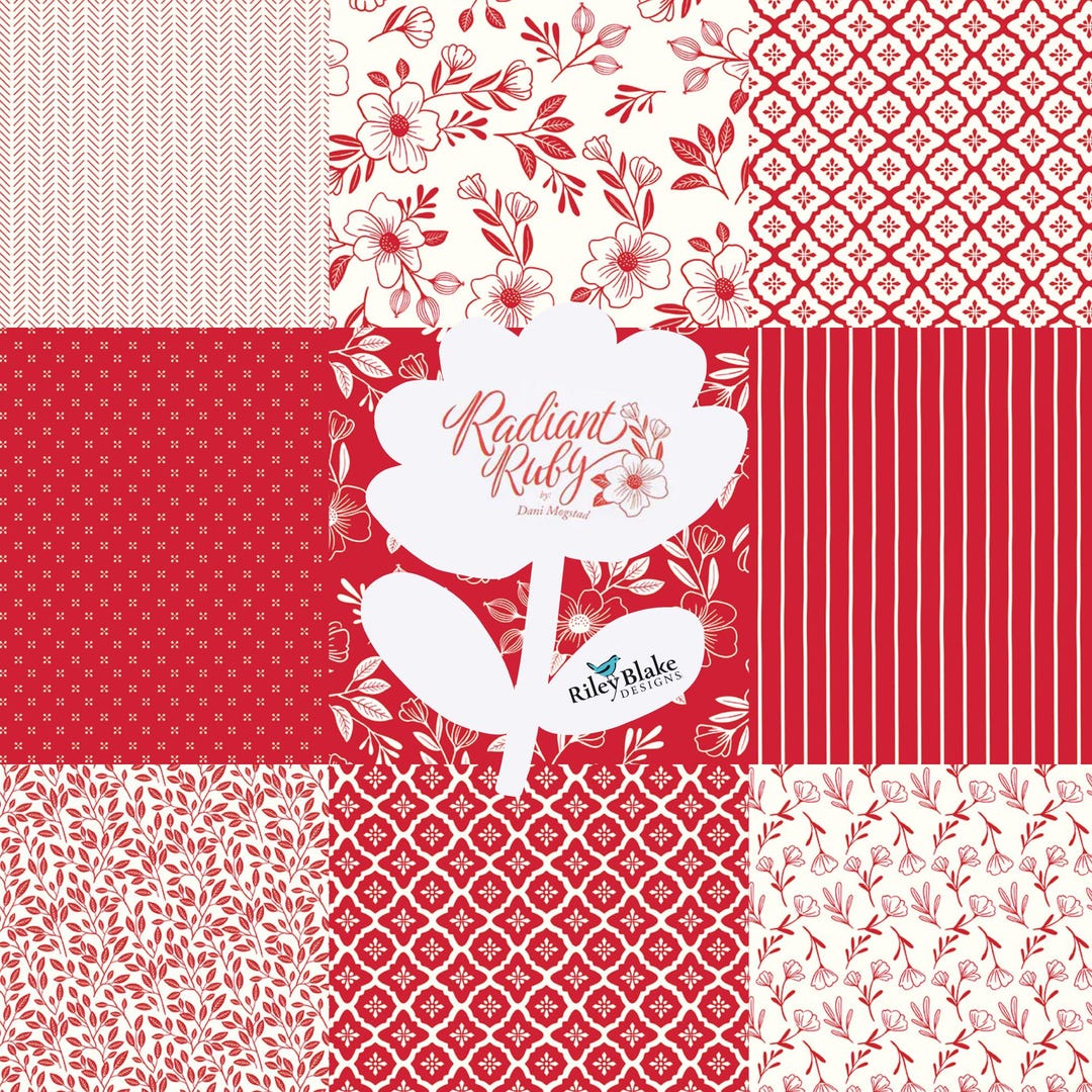 Radiant Ruby, Riley Blake Fabric, 100% Cotton Fabric - Etsy