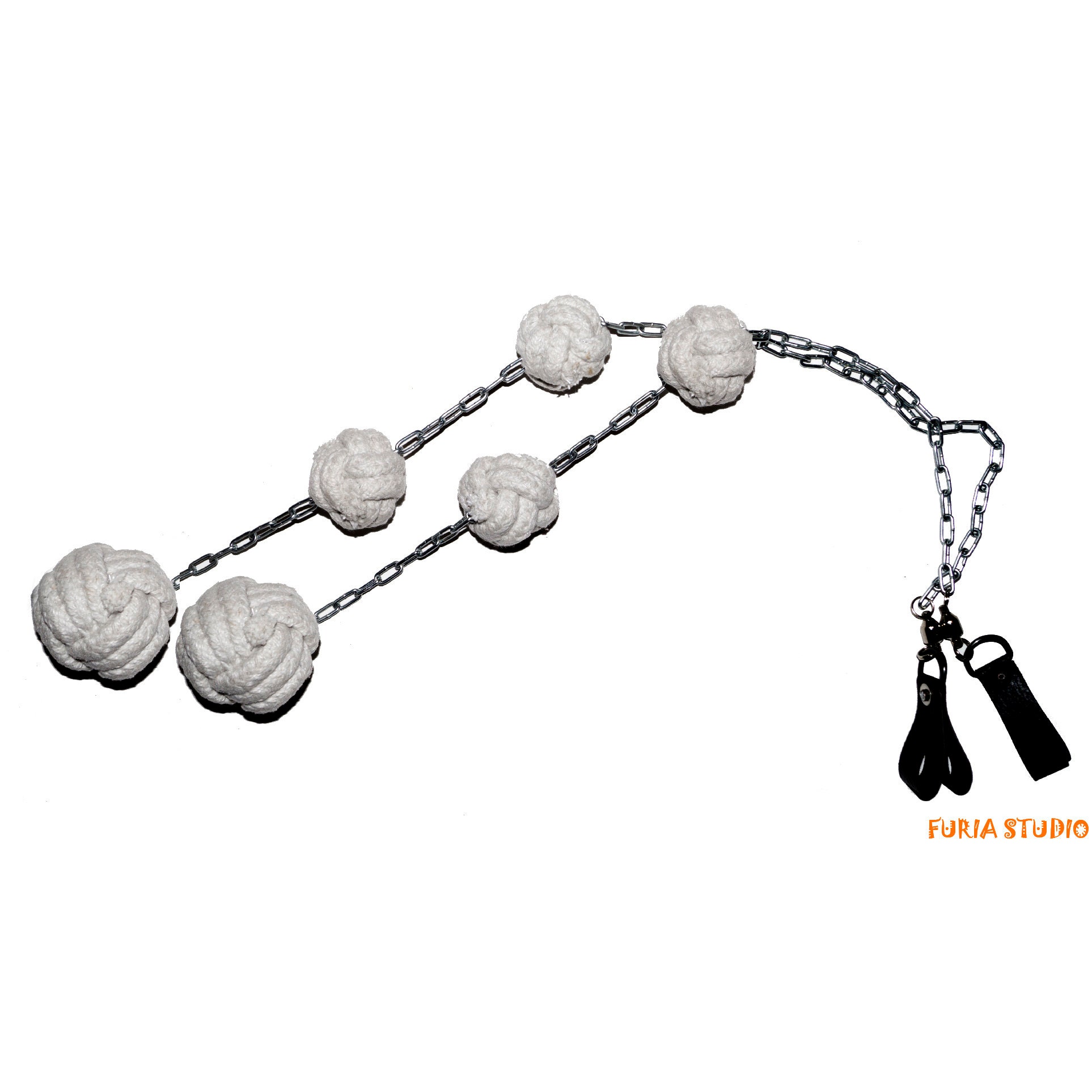 Poi Three Monkey Fist Wick Fire Poi | Etsy