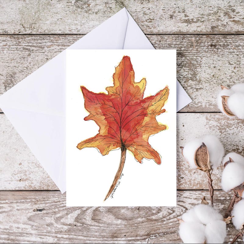 Fall Greeting Card - Etsy