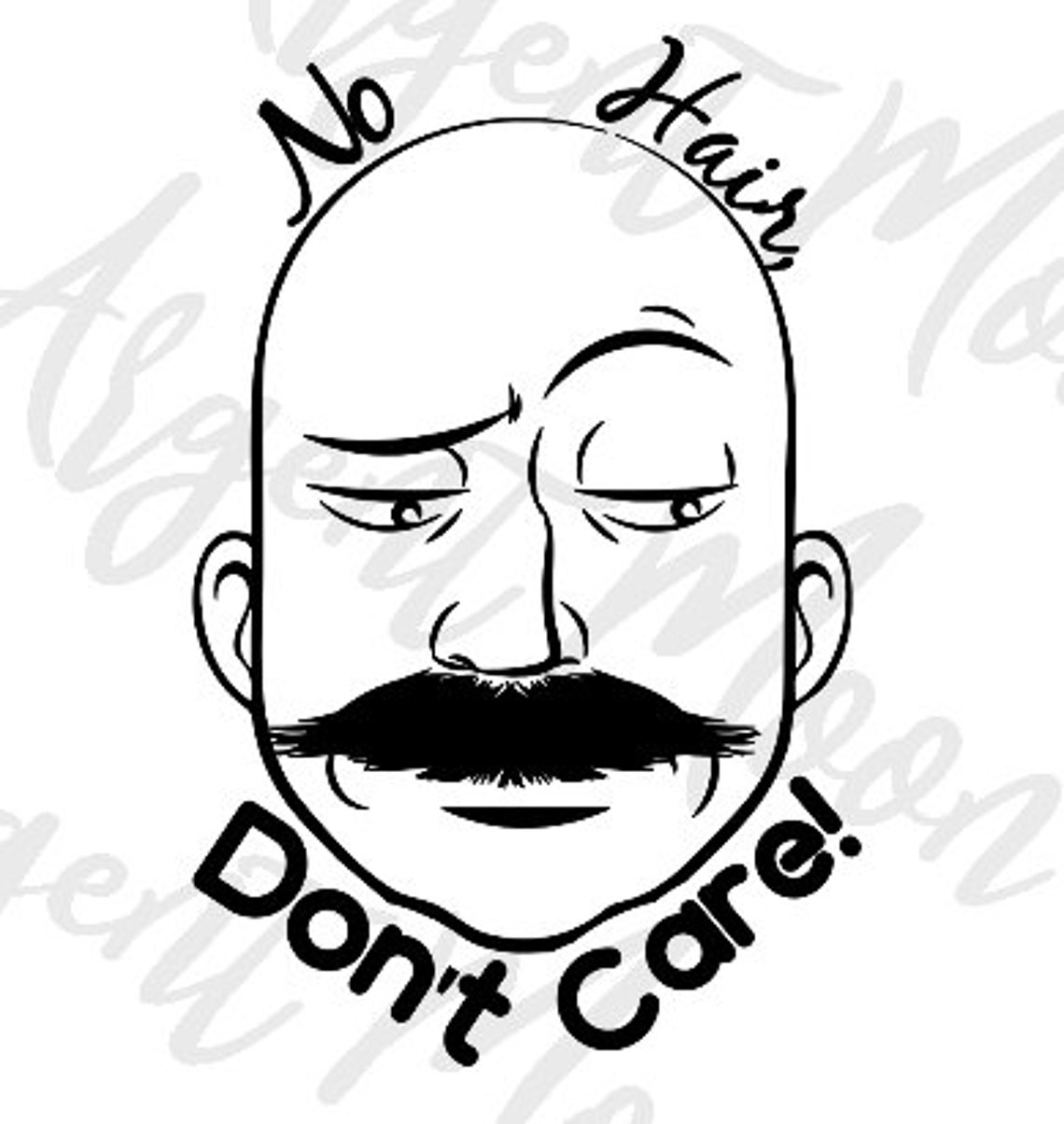No Hair Don't Care Funny Prank SVG Cut File PNG PDF Sublimation File - Etsy