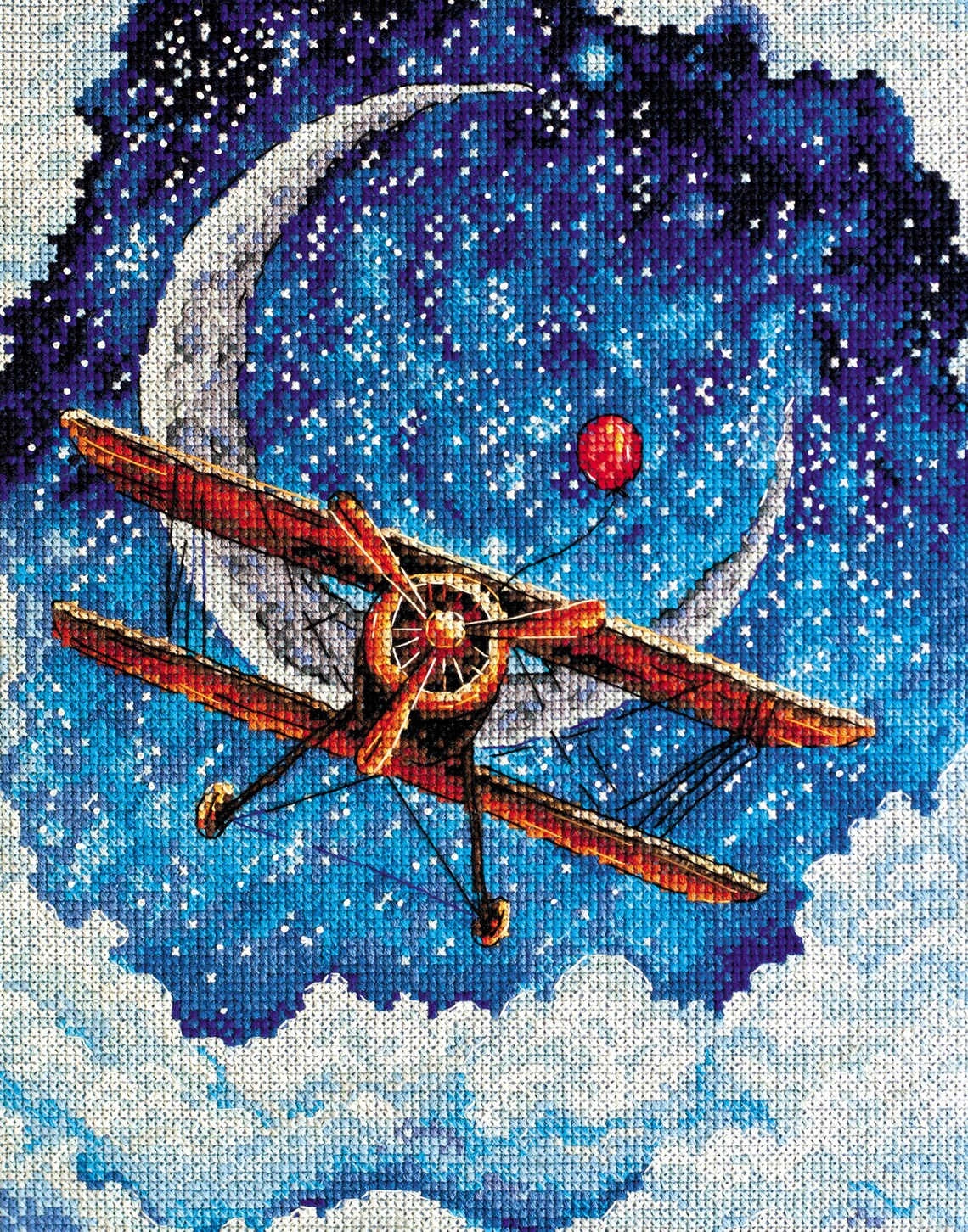Vintage Aircraft Embroidery DIY Kit Counted Cross Stitch Kit - Etsy