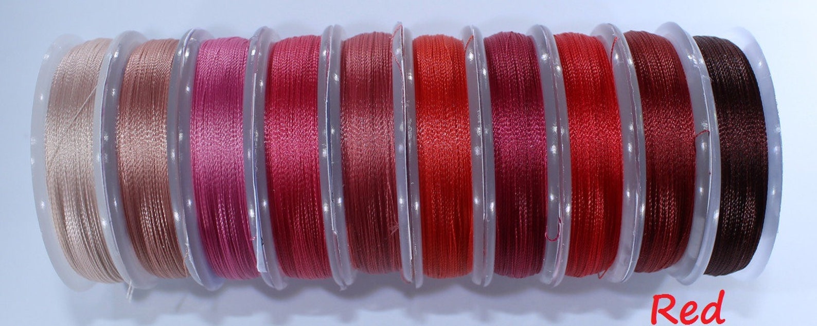 Beading Thread Tytan 100 Set of Different Colors 10 Bobbins Embroidery ...