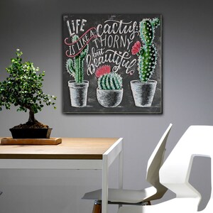 Bead Embroidery Kit Life is Beautiful Cactus Embroidery Kit, Needlework ...
