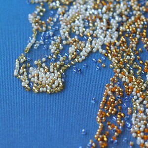 Bead Embroidery Kit Golden Horse Embroidery Kit Beading Needlework Kit ...