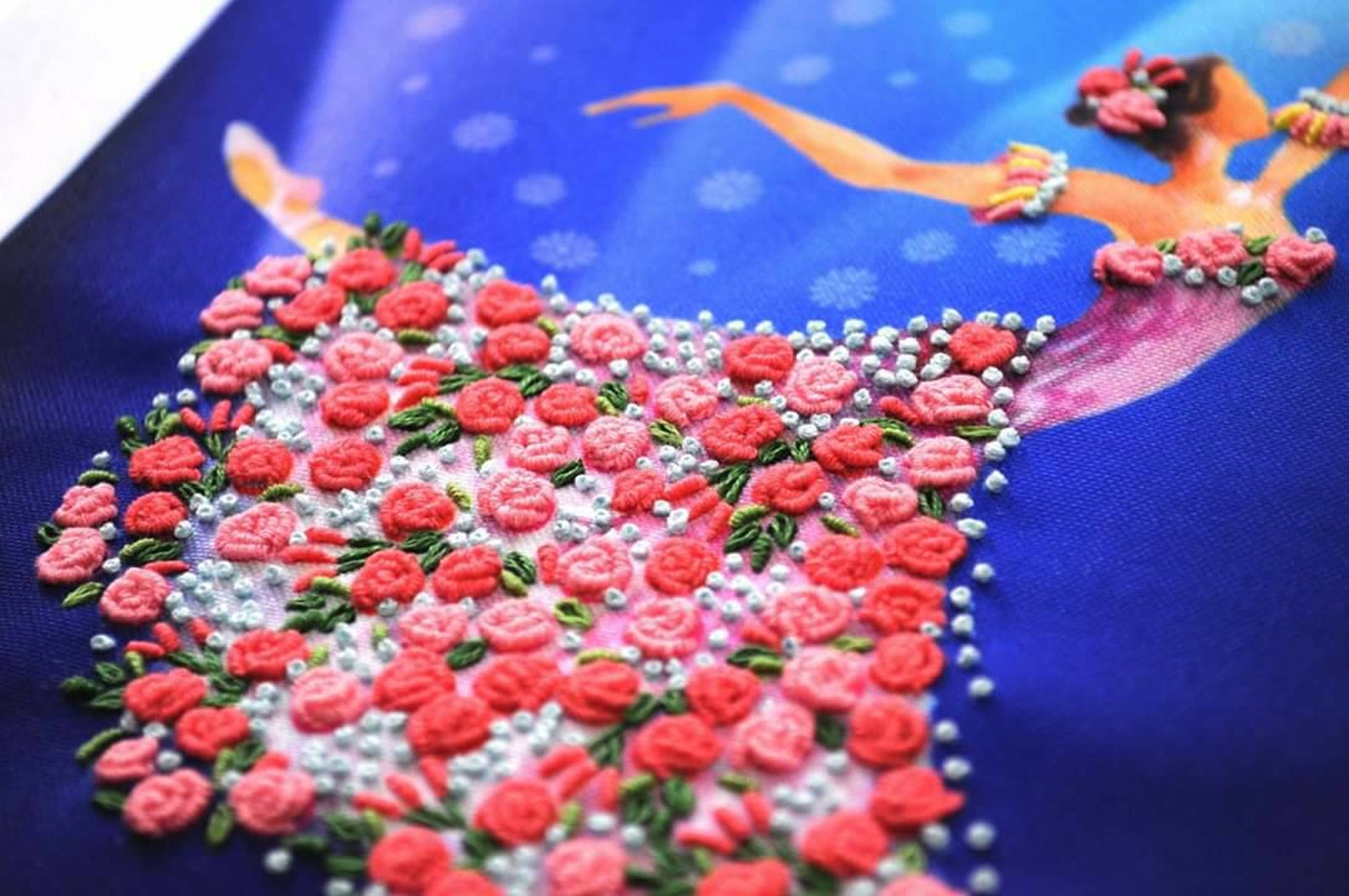 Rococo Embroidery Kit Dance of Flowers Bullion Roses Female - Etsy