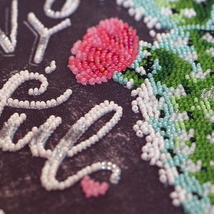 Bead Embroidery Kit Life is Beautiful Cactus Embroidery Kit, Needlework ...