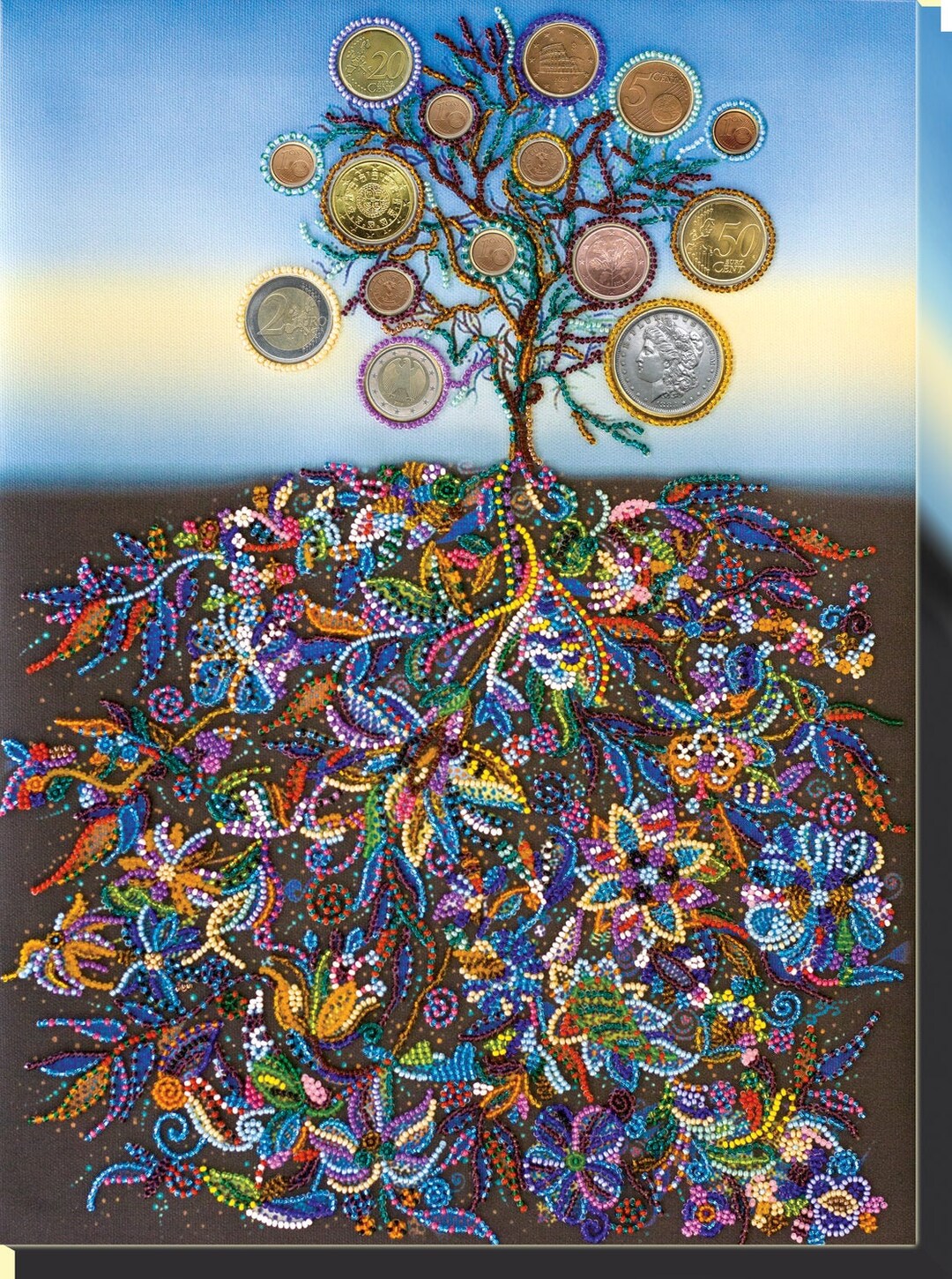 Bead Embroidery Kit Money Tree Needlework Kit Tree of Life - Etsy