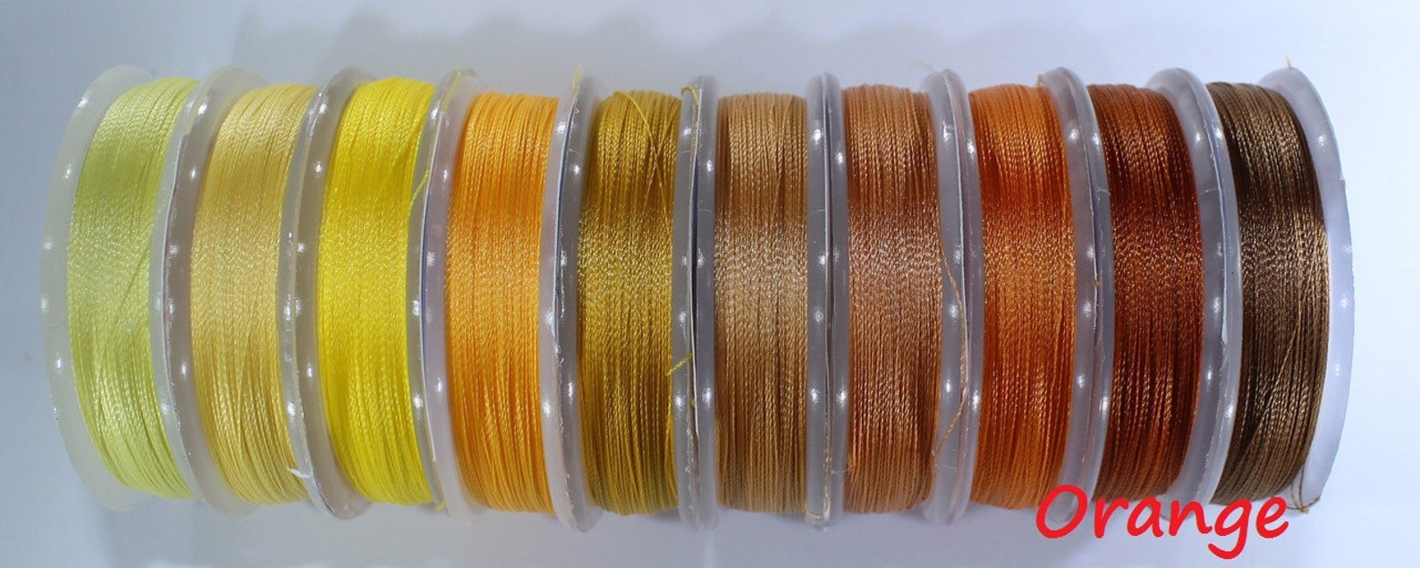 Beading Thread Tytan 100 Set of Different Colors 10 Bobbins Embroidery ...