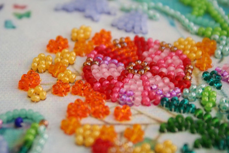 Colorful Hot Air Balloon Beading Kit Bunch of Wildflowers | Etsy