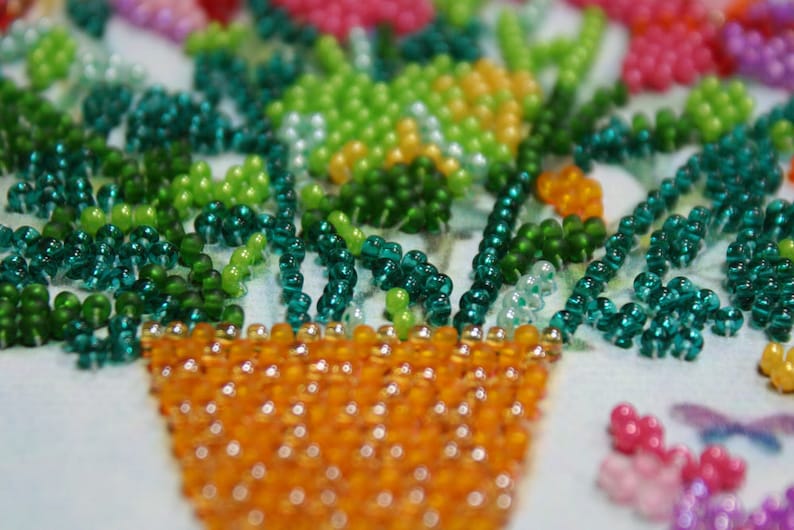 Colorful Hot Air Balloon Beading Kit Bunch of Wildflowers | Etsy