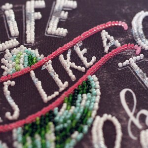 Bead Embroidery Kit Life is Beautiful Cactus Embroidery Kit, Needlework ...