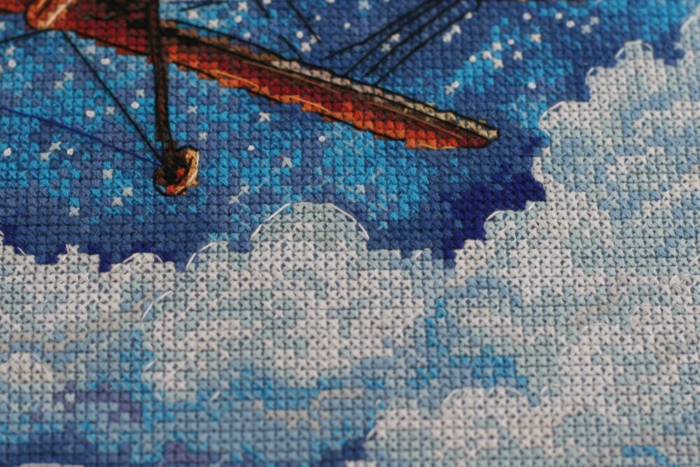 Vintage Aircraft Embroidery DIY Kit Counted Cross Stitch Kit - Etsy
