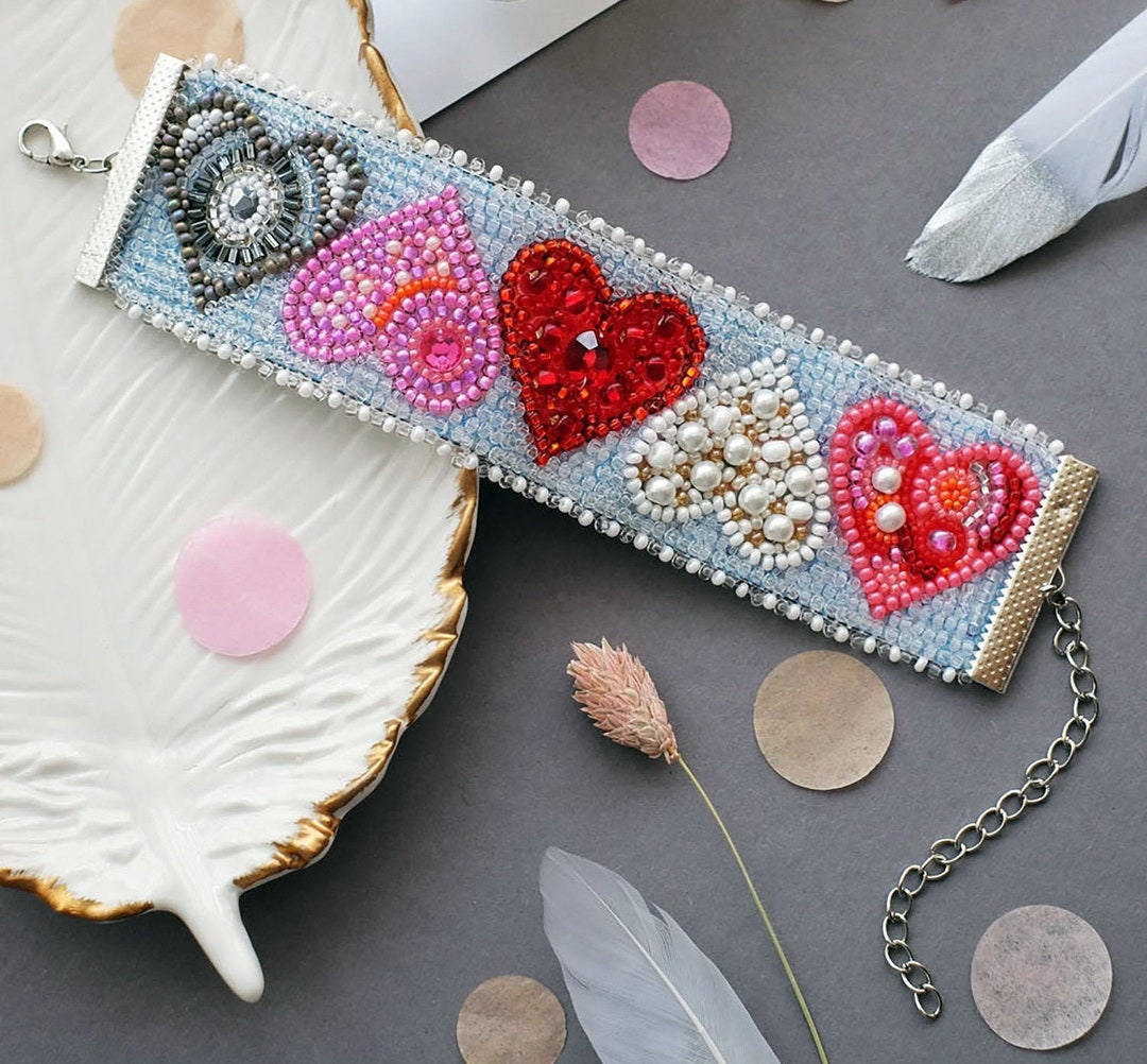 Handmade Beaded Bracelet Kit Cordial Affairs Bead Embroidery - Etsy