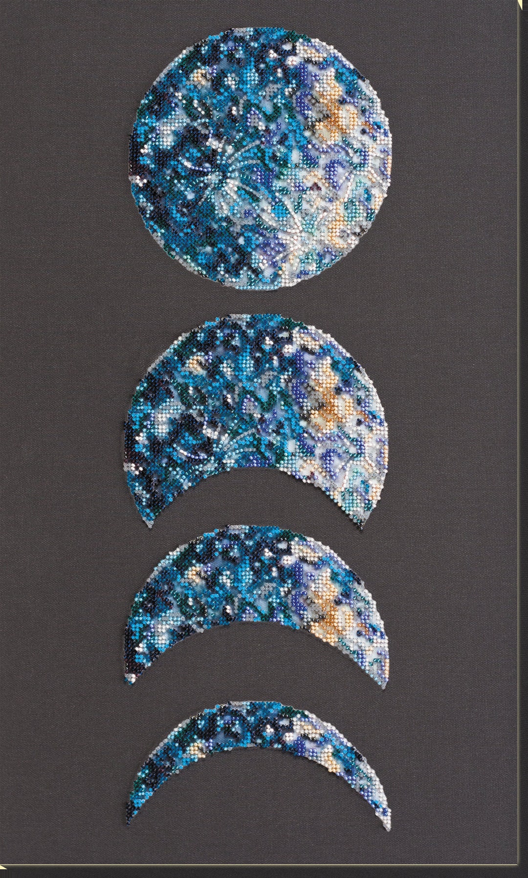 Moon Phases Bead Embroidery Kit: Space Wall Art - Etsy
