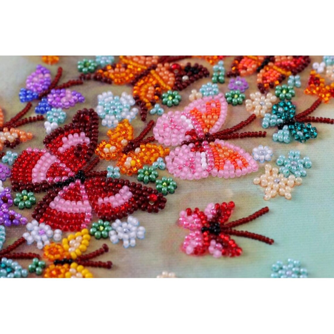 Butterfly embroidery kit Multicolored wind butterfly | Etsy