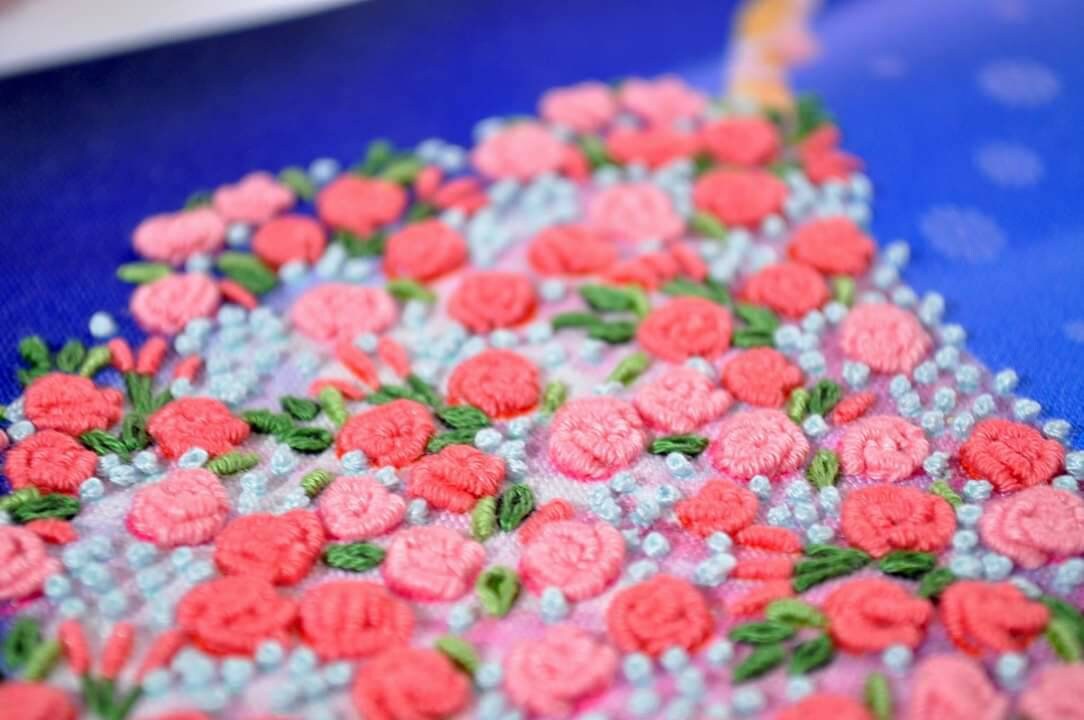 Rococo Embroidery Kit Dance of Flowers Bullion Roses Female - Etsy