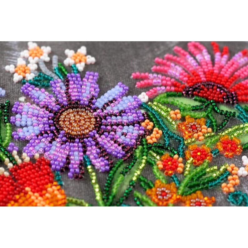 Bead embroidery kit Welcome Home beaded needlepoint kit | Etsy