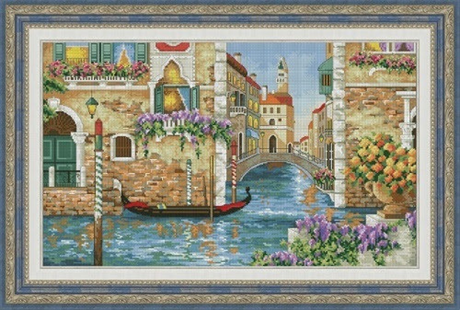Cross Stitch Kit Canals Venice Needlework Kit Landscape Cross | Etsy