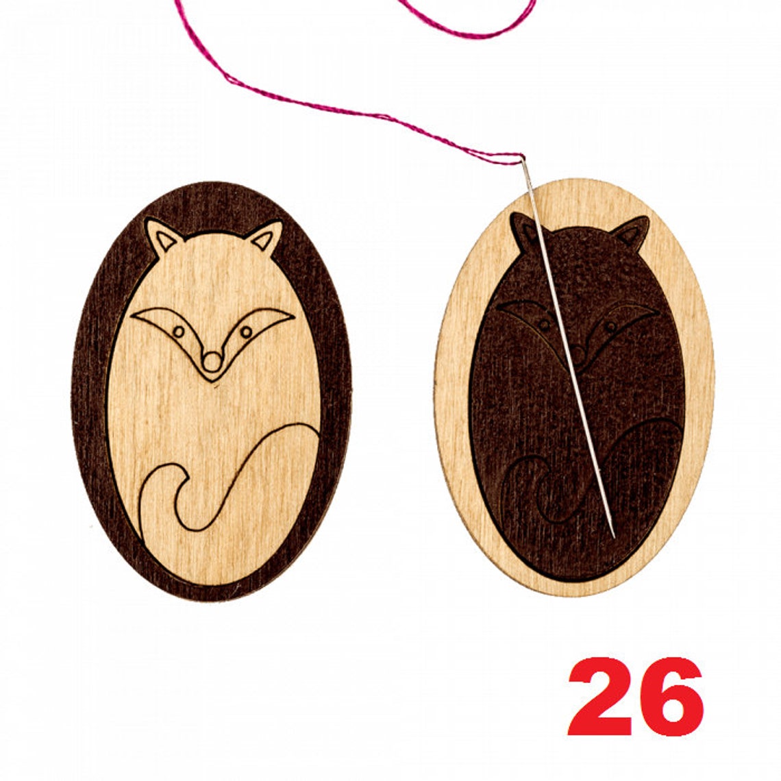 Magnetic wooden needle minder for embroidery and cross stitch | Etsy